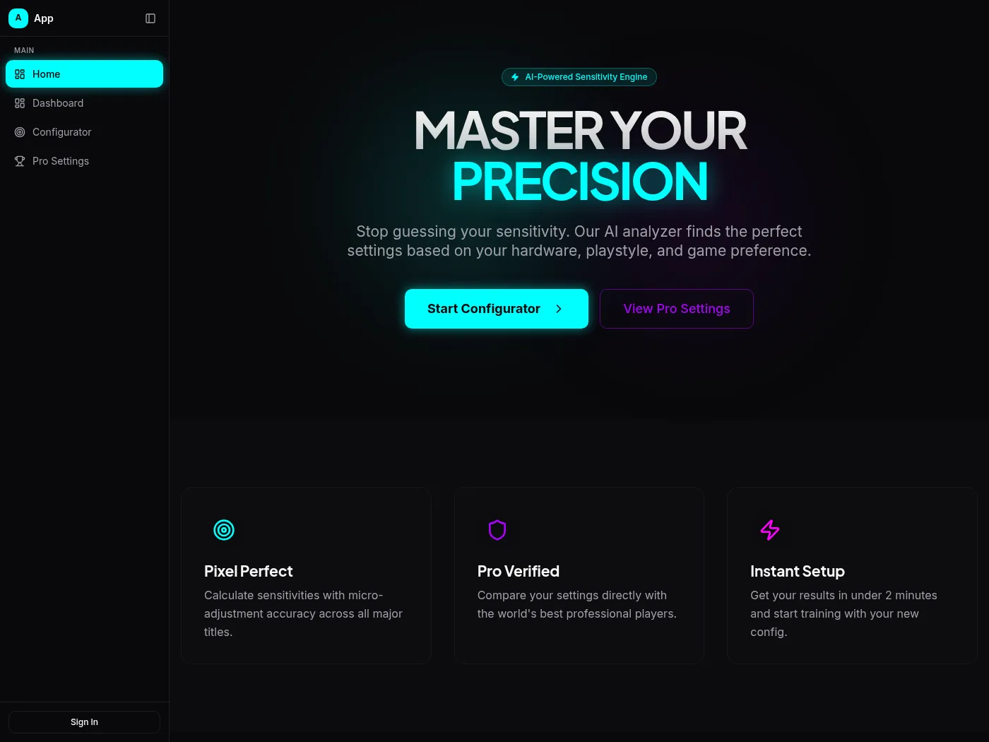 AimMaster Sens Configurator