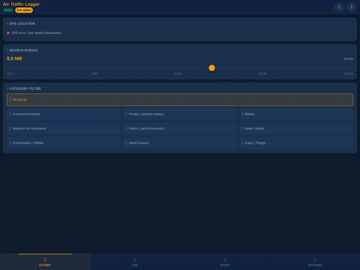 Air Traffic Logger