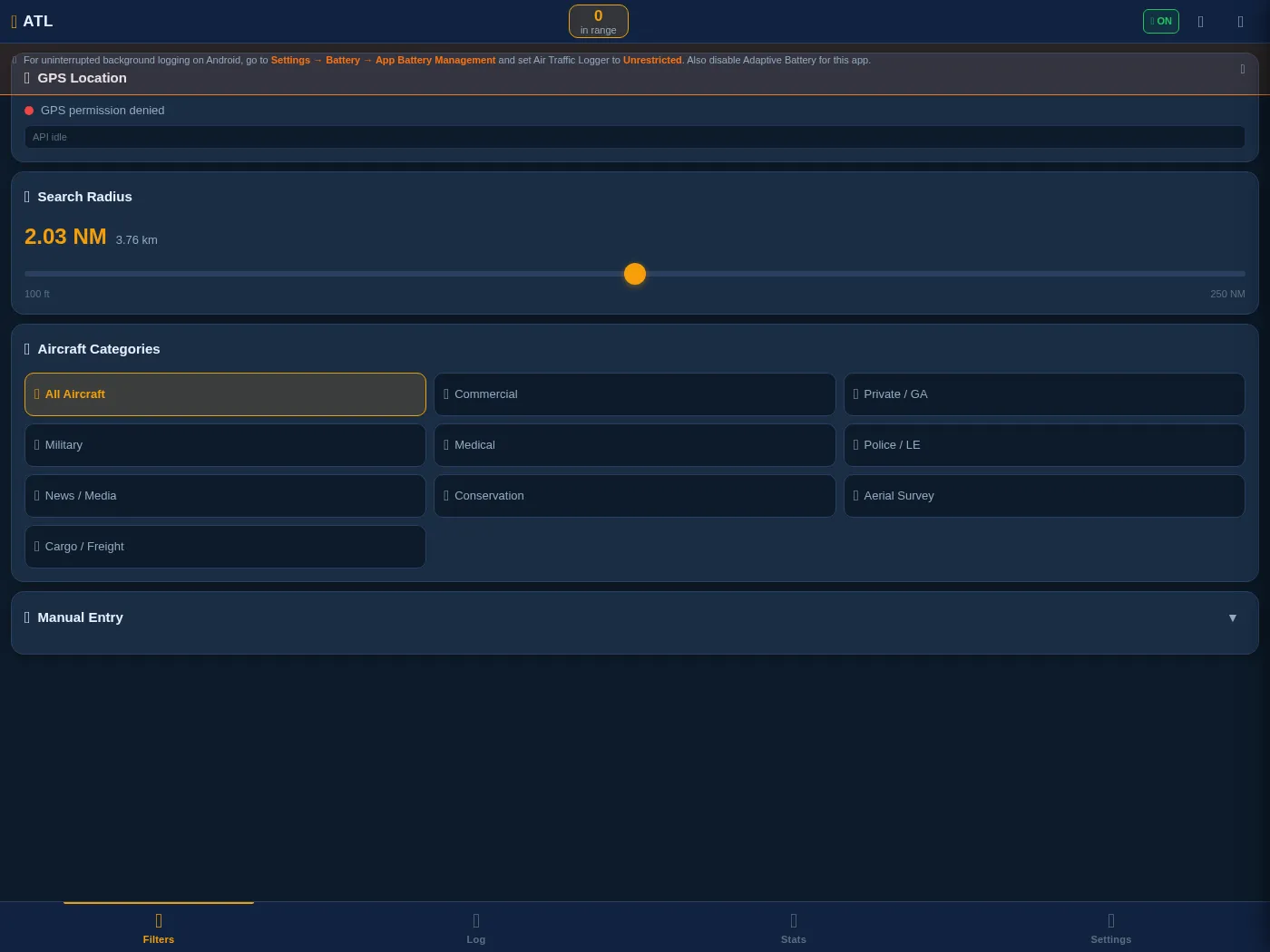 Air Traffic Logger