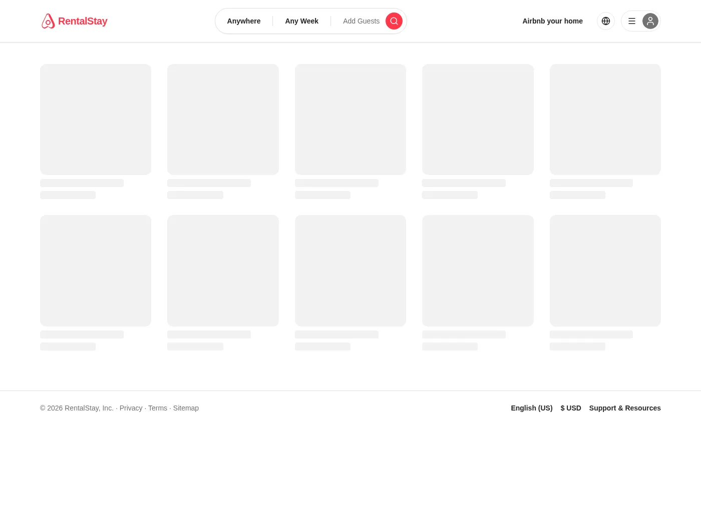 RentalStay Clone