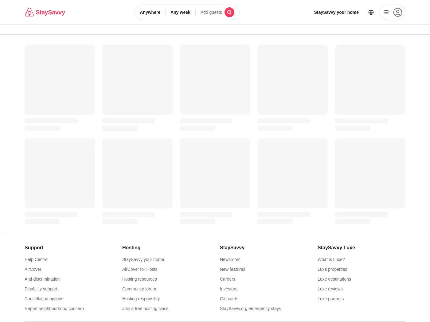 StaySavvy Booking Platform