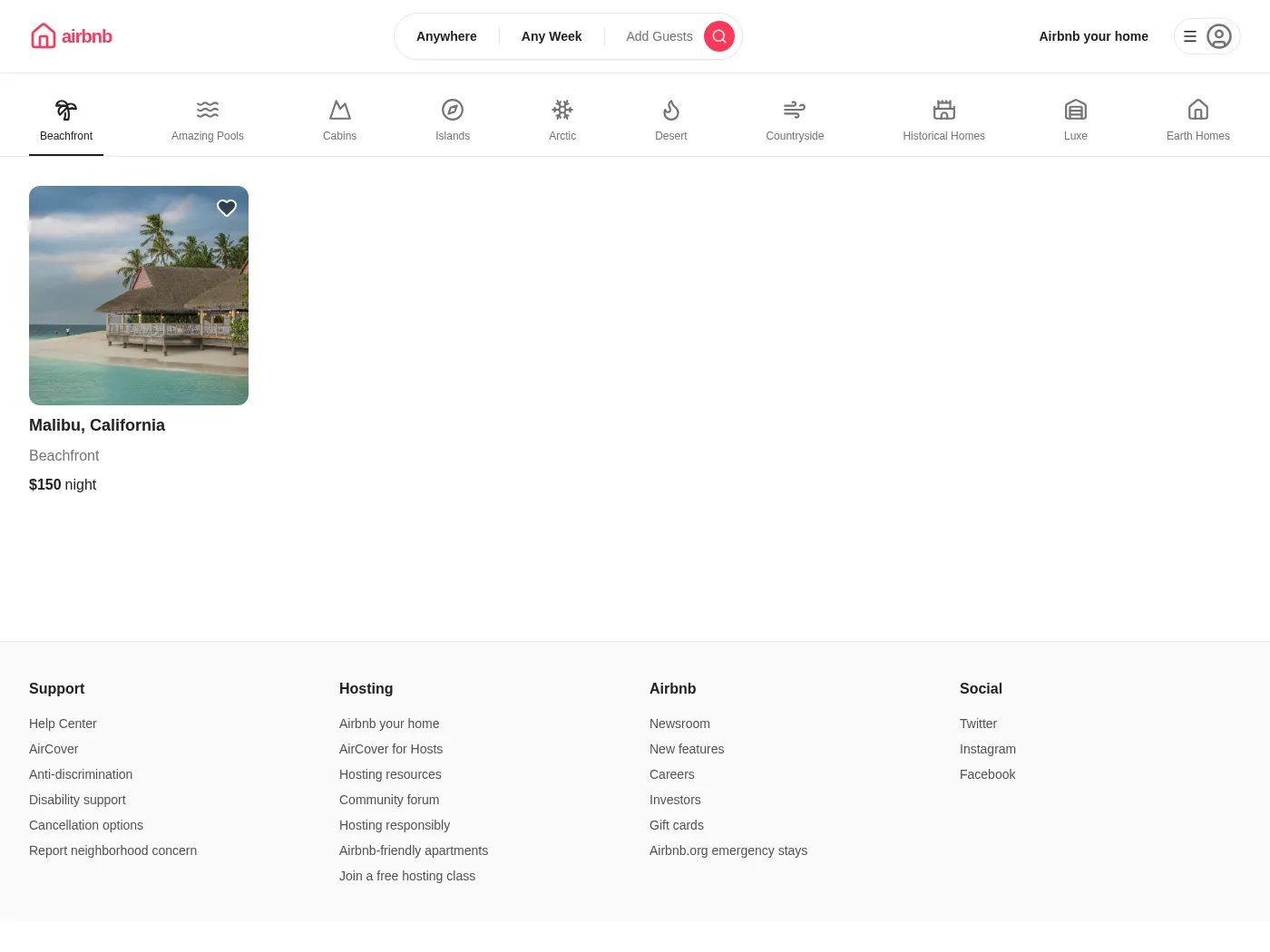 Airbnb Clone Web