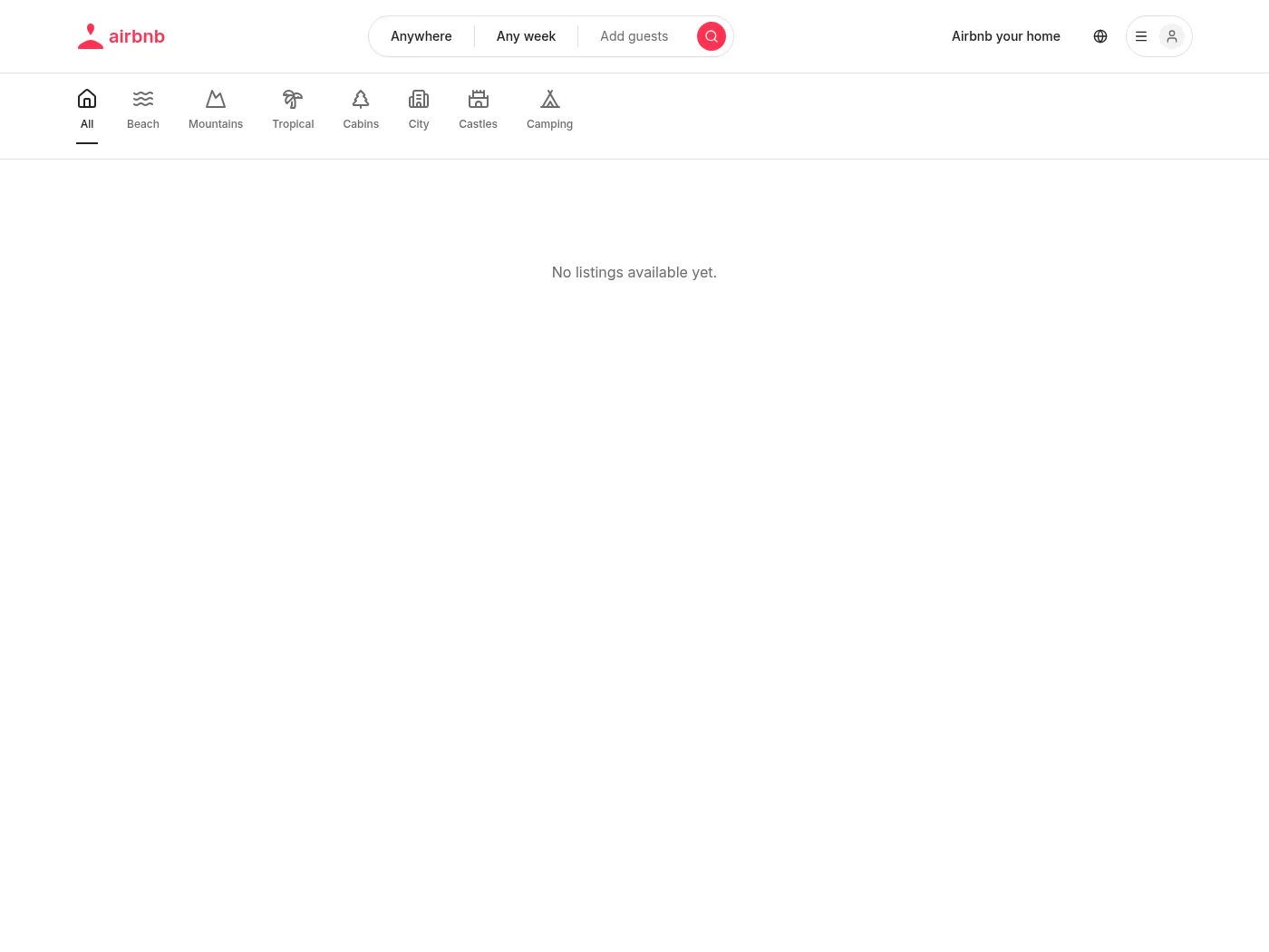 Airbnb Web Clone