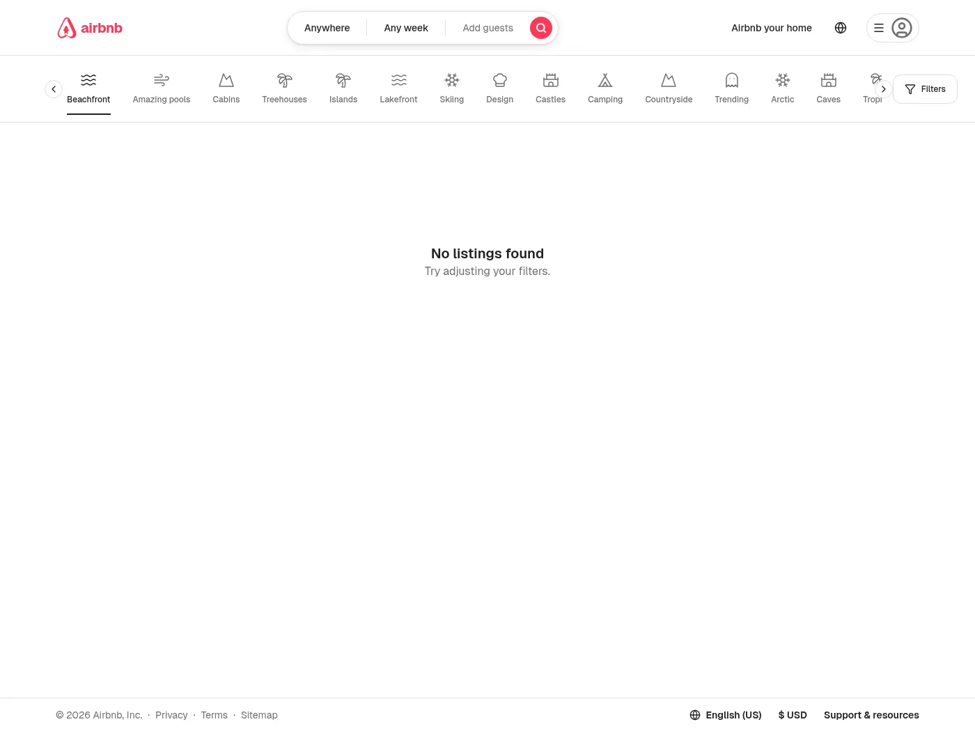 Airbnb Web Clone