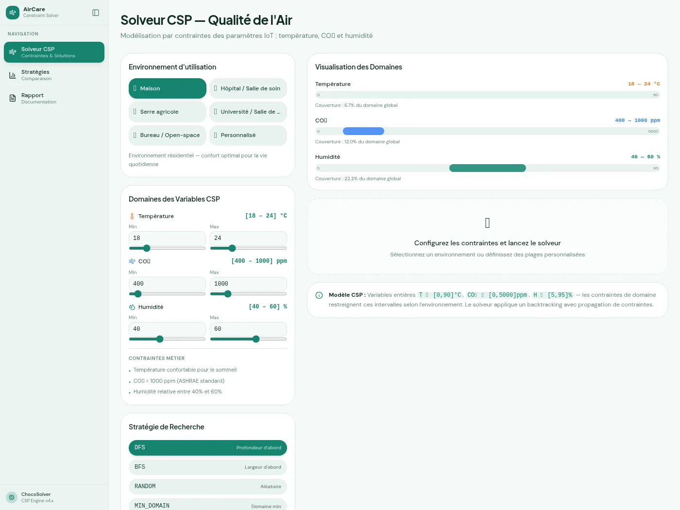 AirCare Constraint Solver