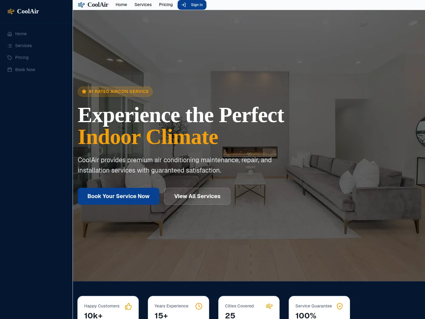 CoolAir Service Site