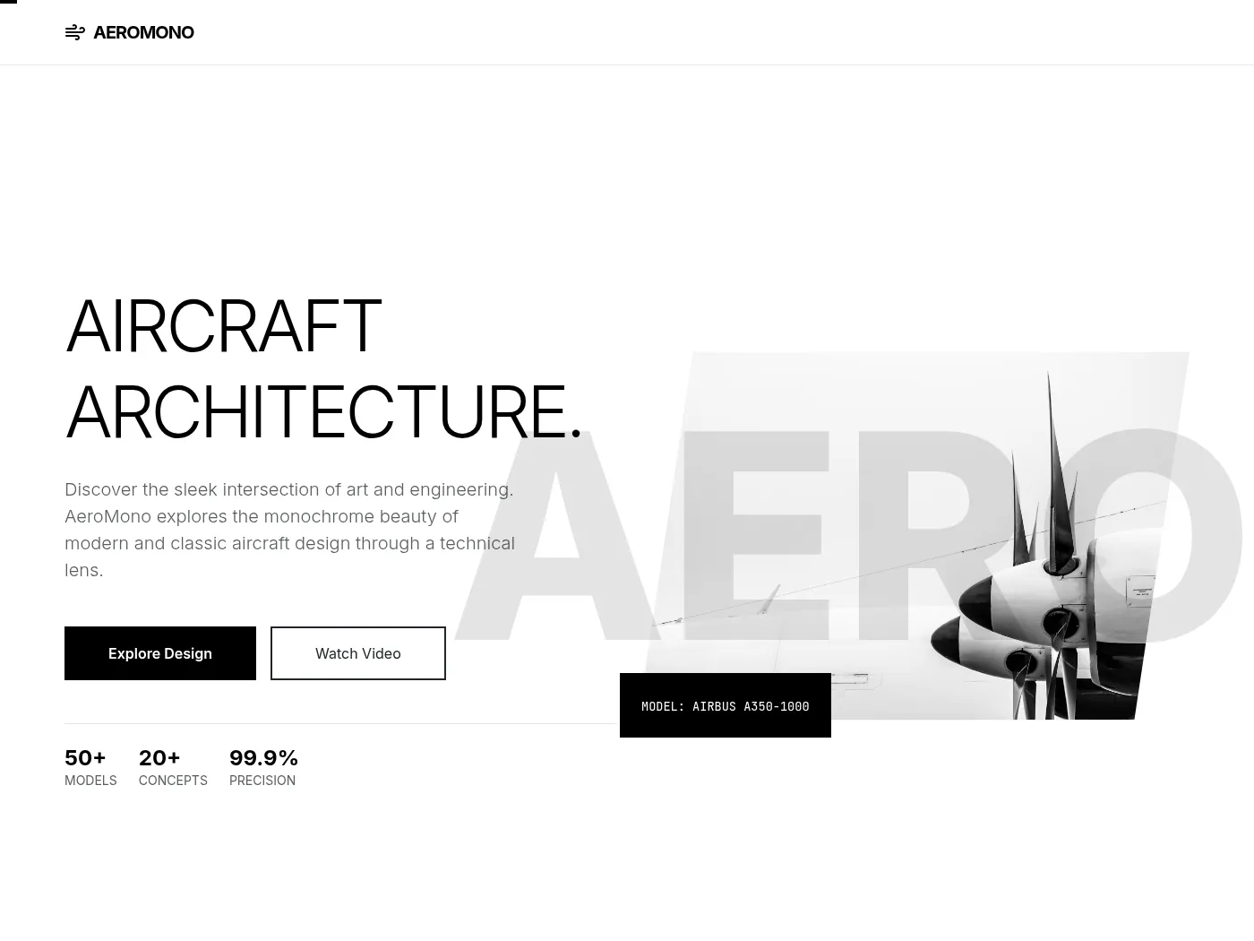 Monochrome Aircraft Design
