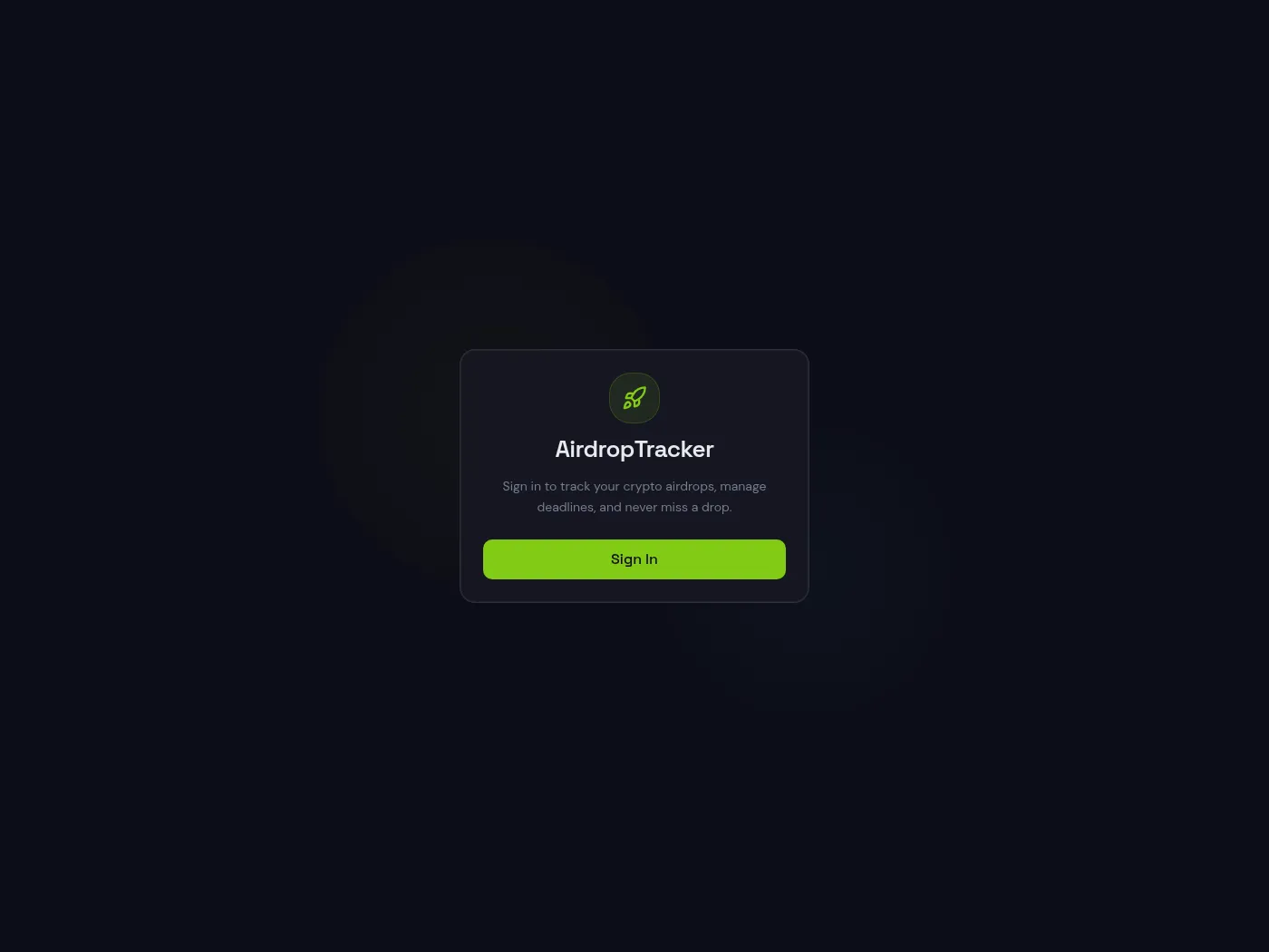 Airdrop Tracker Web