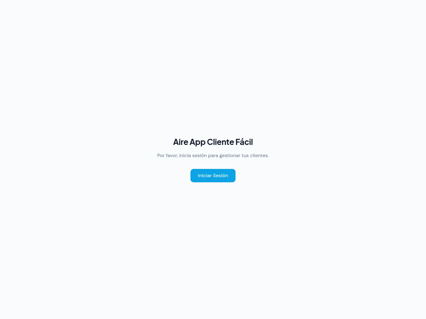 Aire App Cliente Fácil