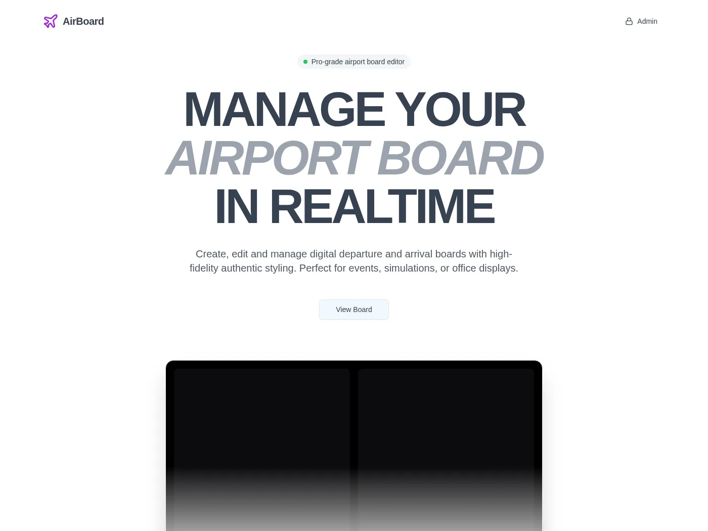 Airport Board Editor