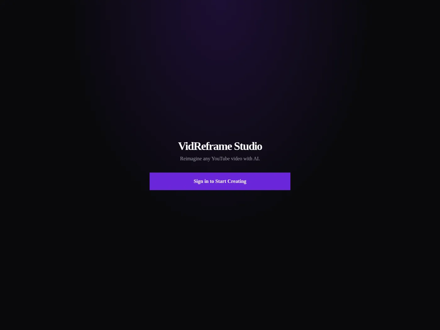 VidReframe AI Studio