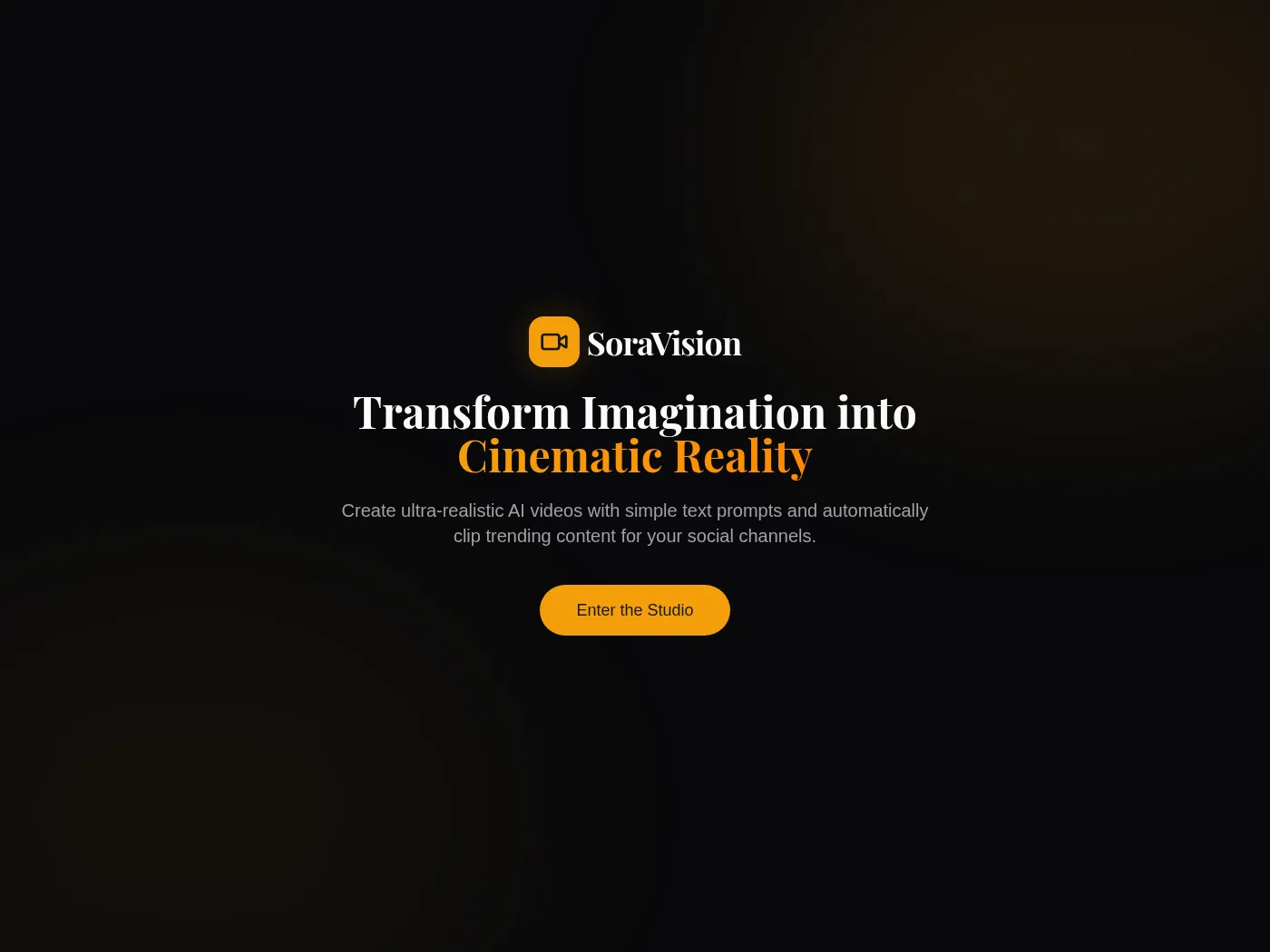 SoraVision AI Studio