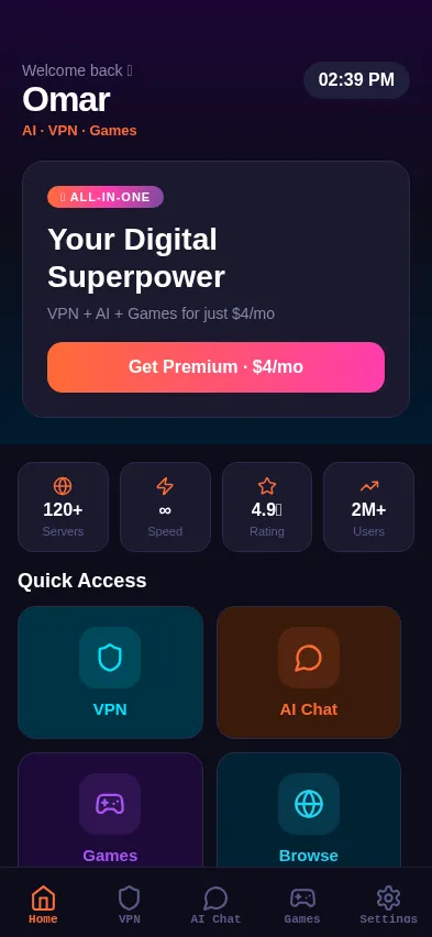 OperaX AI + VPN Hub