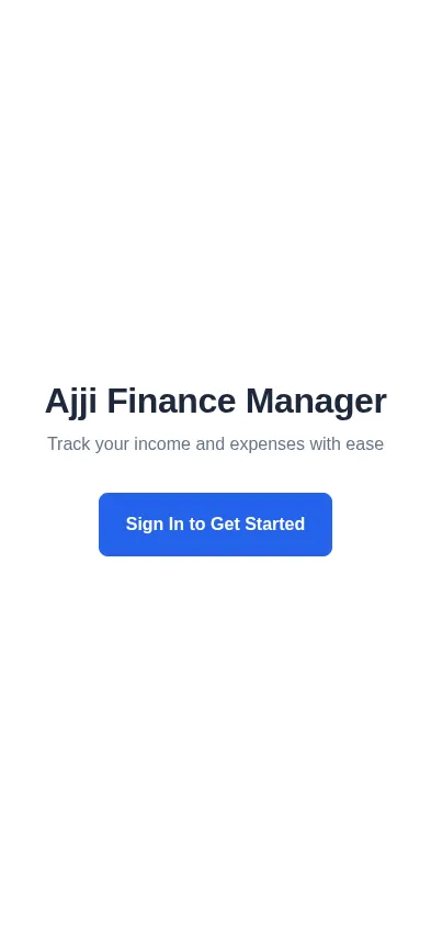 Ajji Finance Manager
