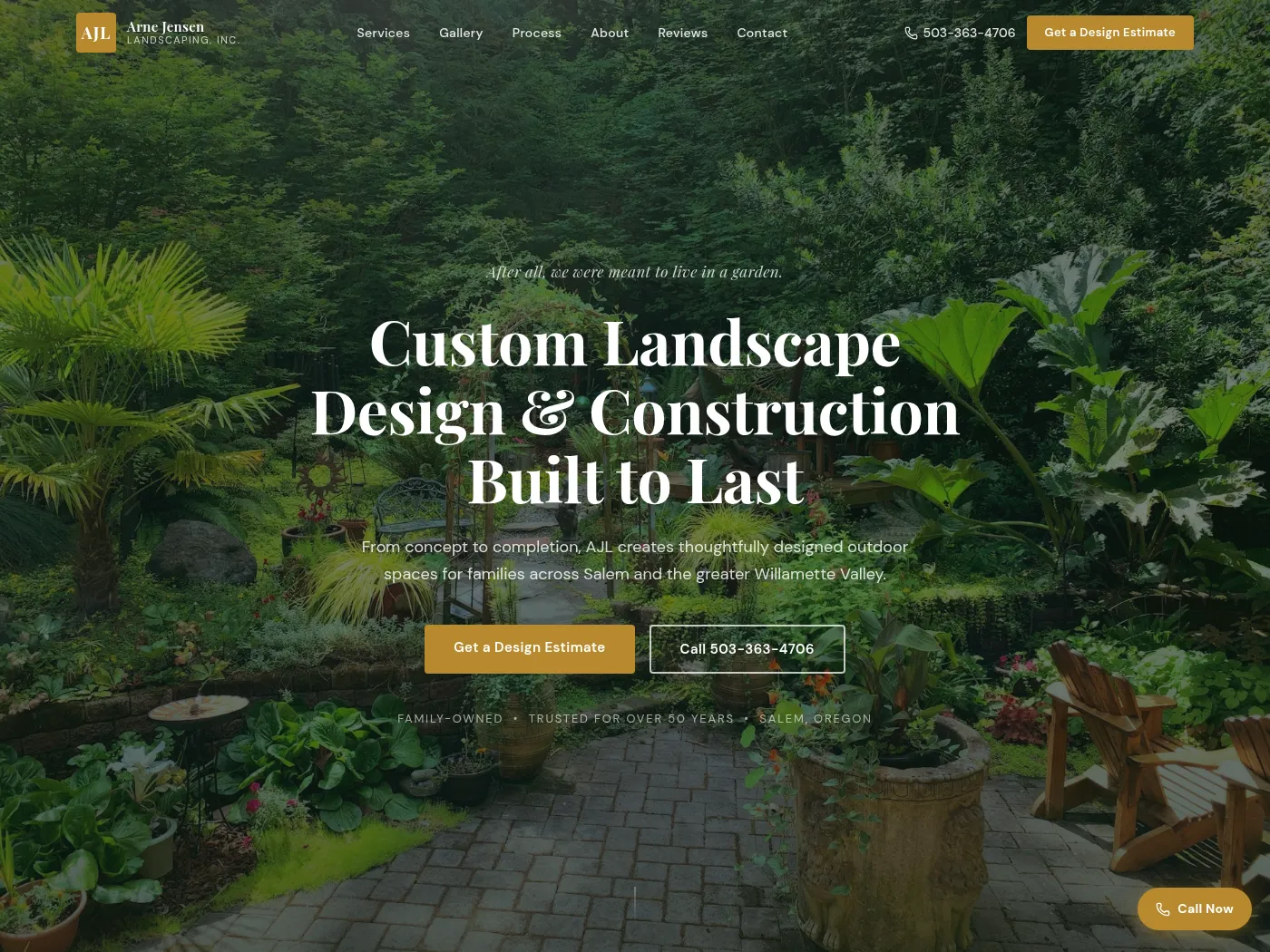 AJL Landscape Design Site