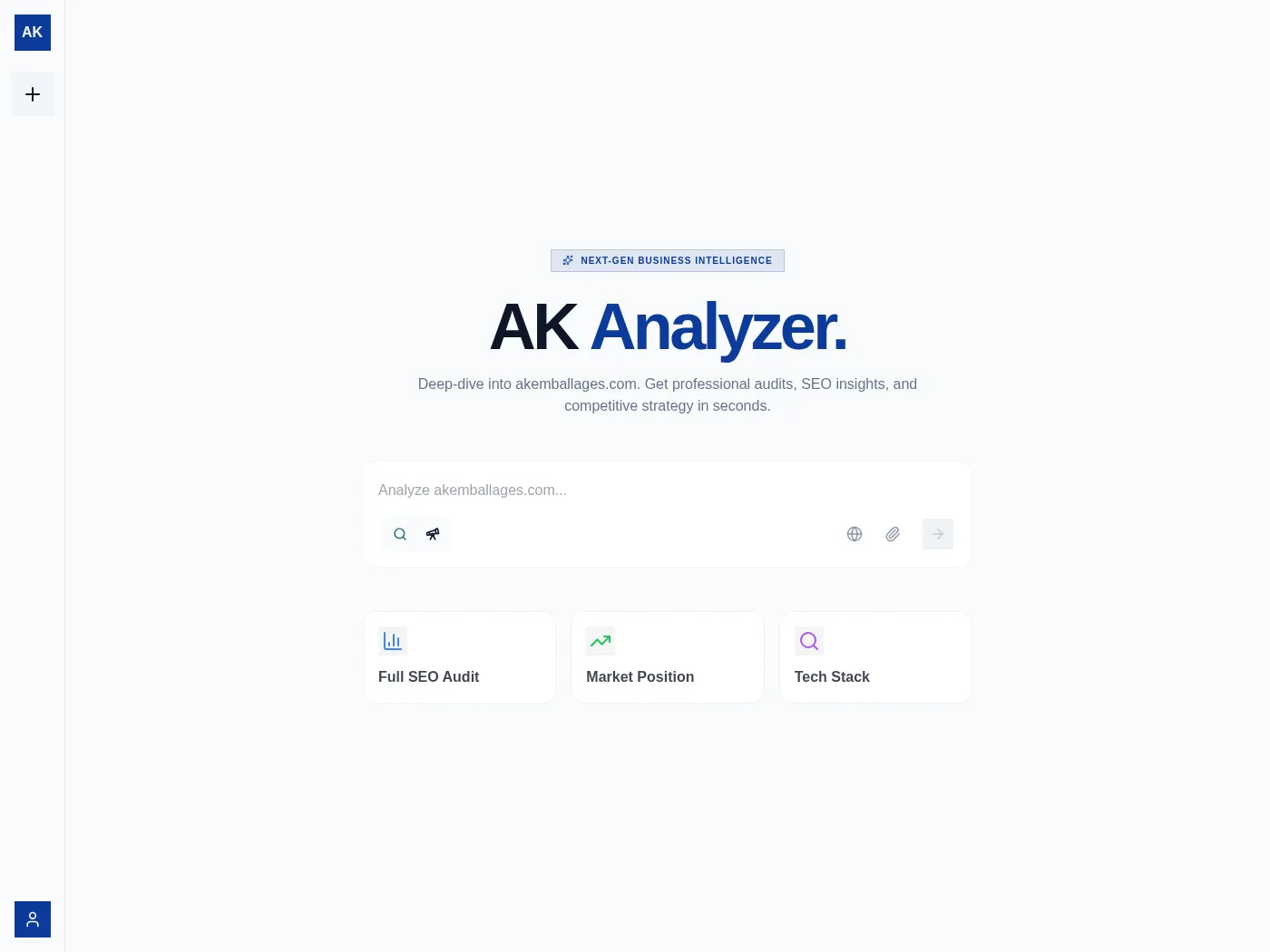 AK Emballages Analyzer