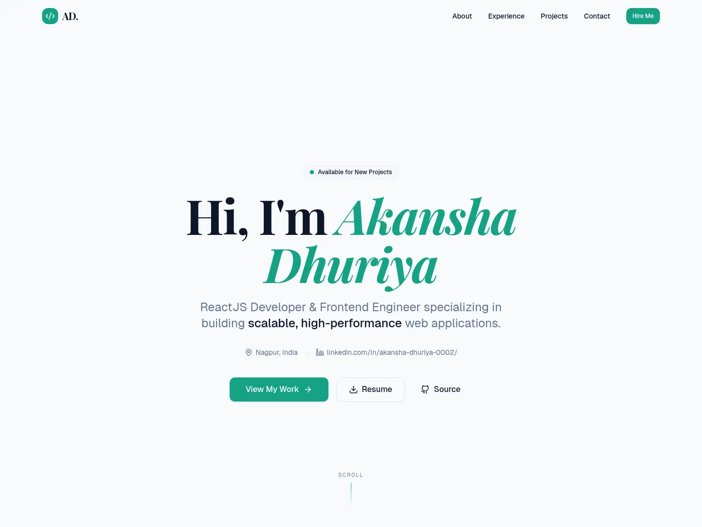 Akansha Dhuriya Portfolio