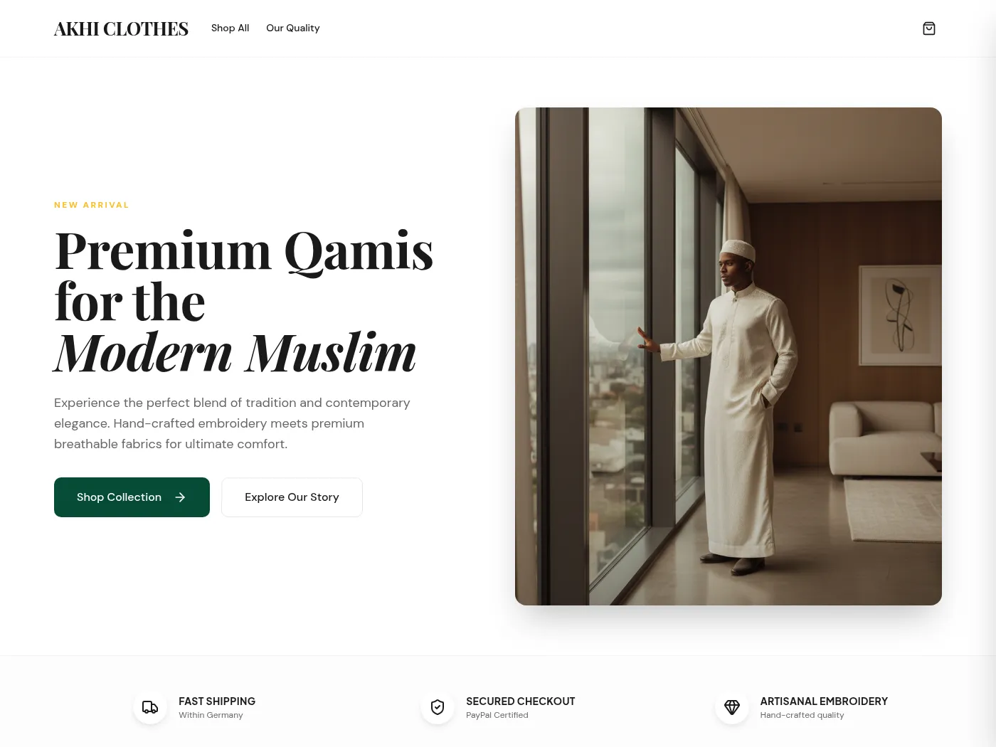 Akhi Clothes E-Commerce