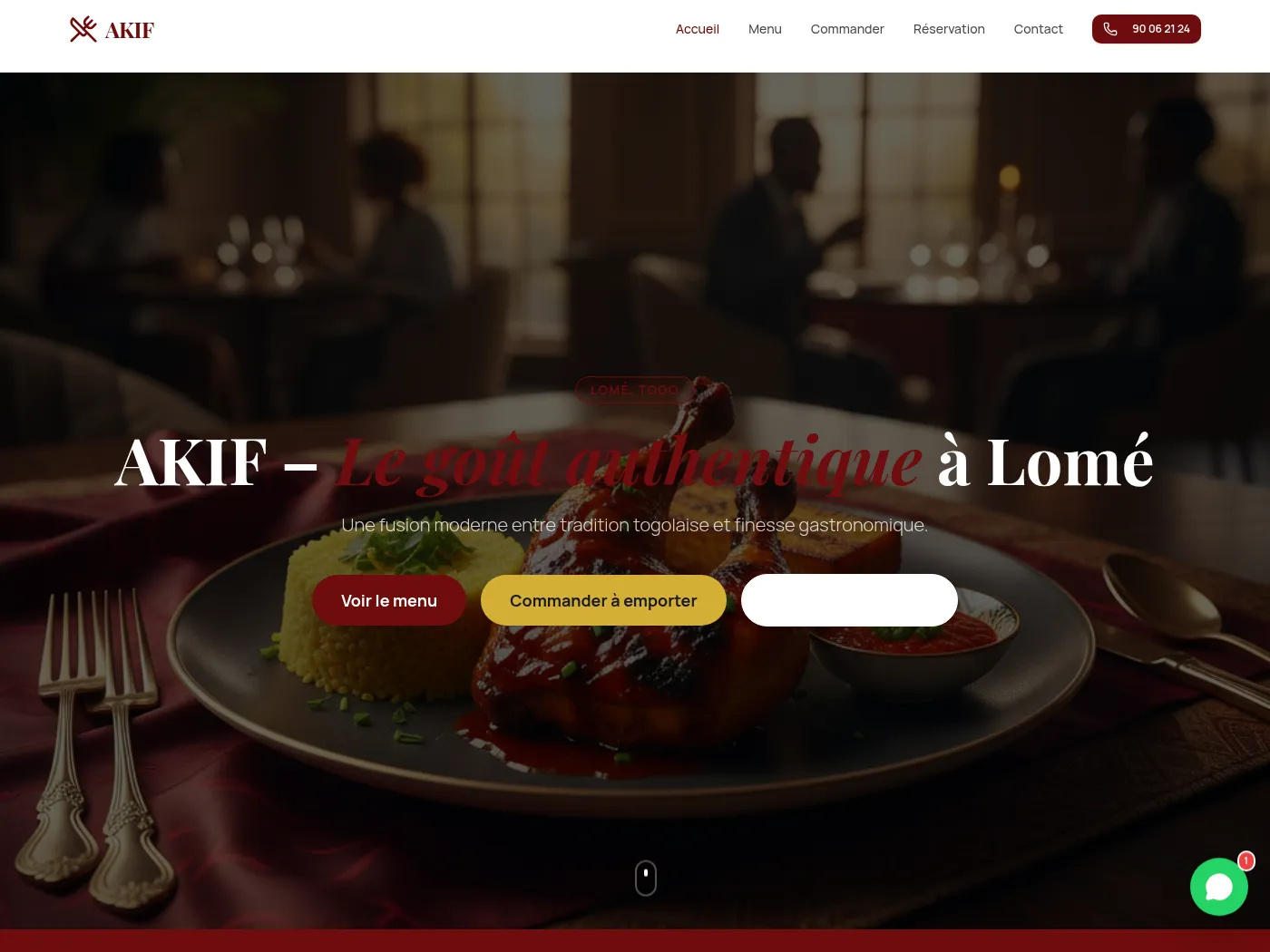 AKIF Restaurant Site