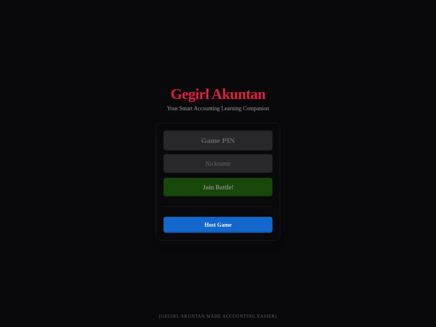 Gegirl Akuntan Game