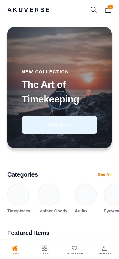 Akuverse Luxury eCommerce