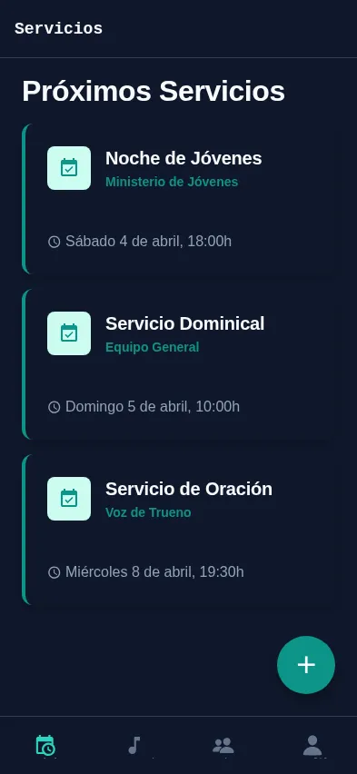 Alabanza Manager App