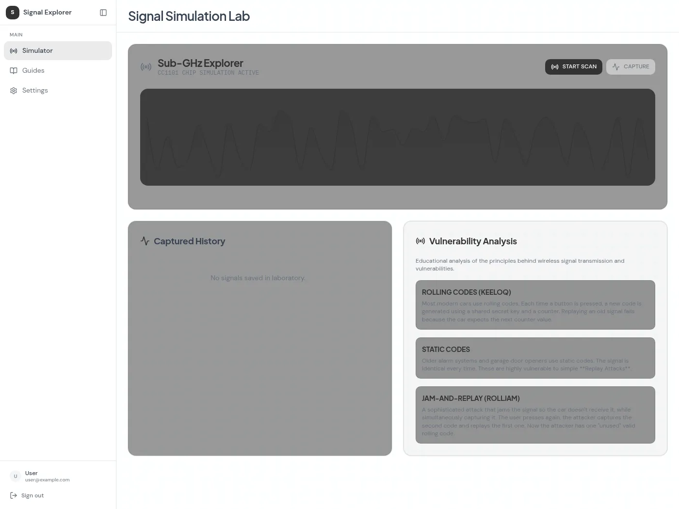 Alarm Signal Explorer