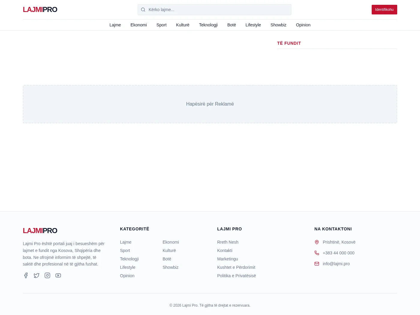 Lajmi Pro Portal
