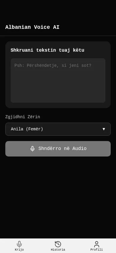 Lovo Albanian Voice App