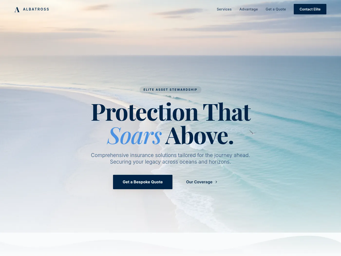 Albatross Insurance Landing