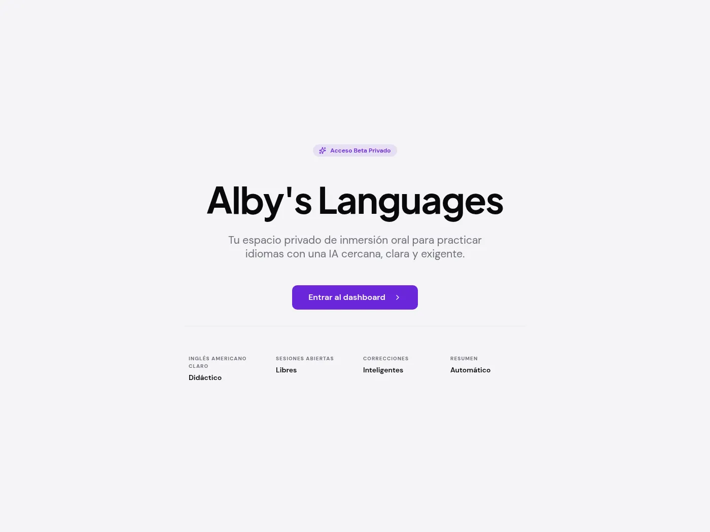 Alby's Languages Beta