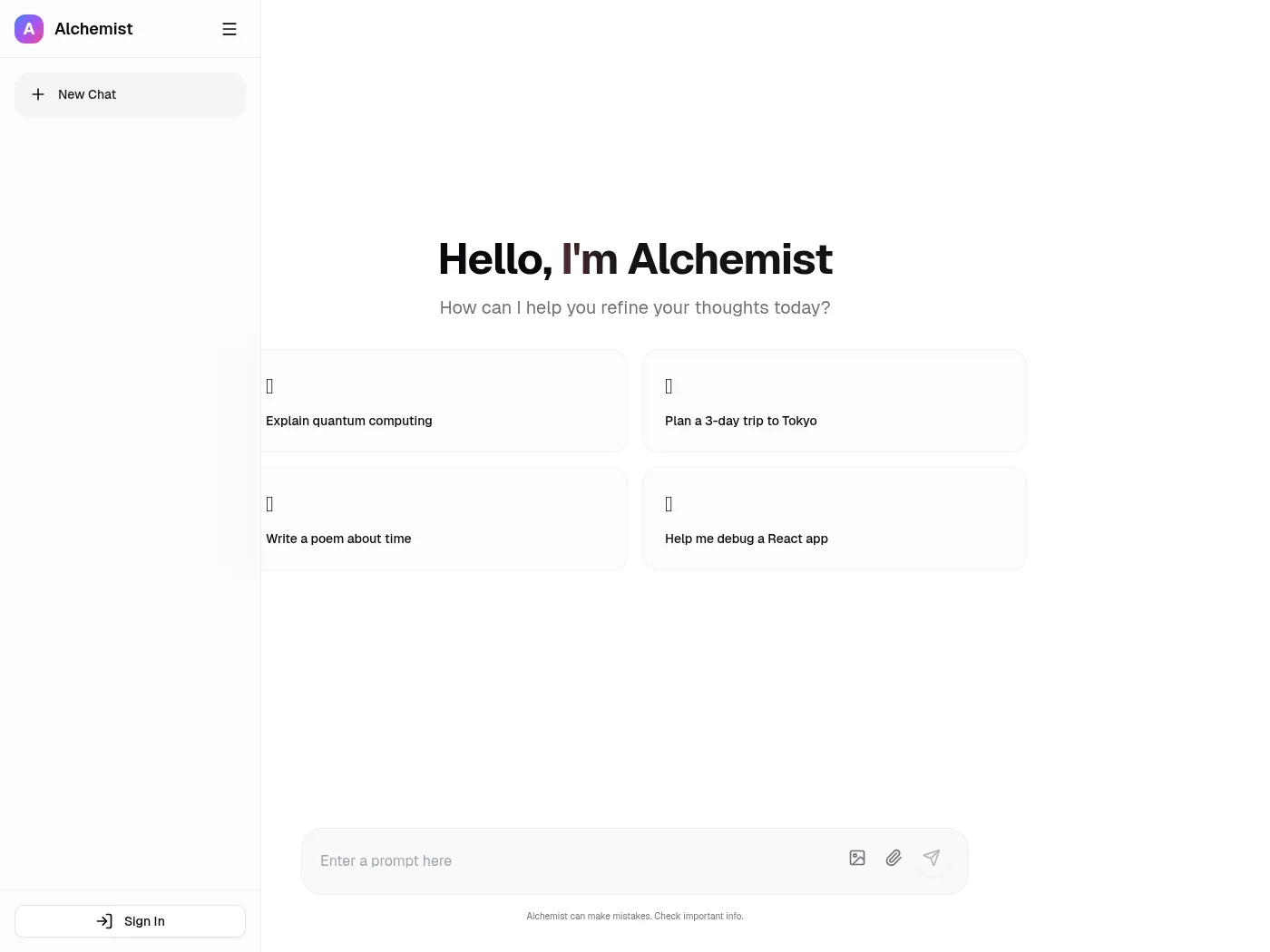 Alchemist AI Assistant