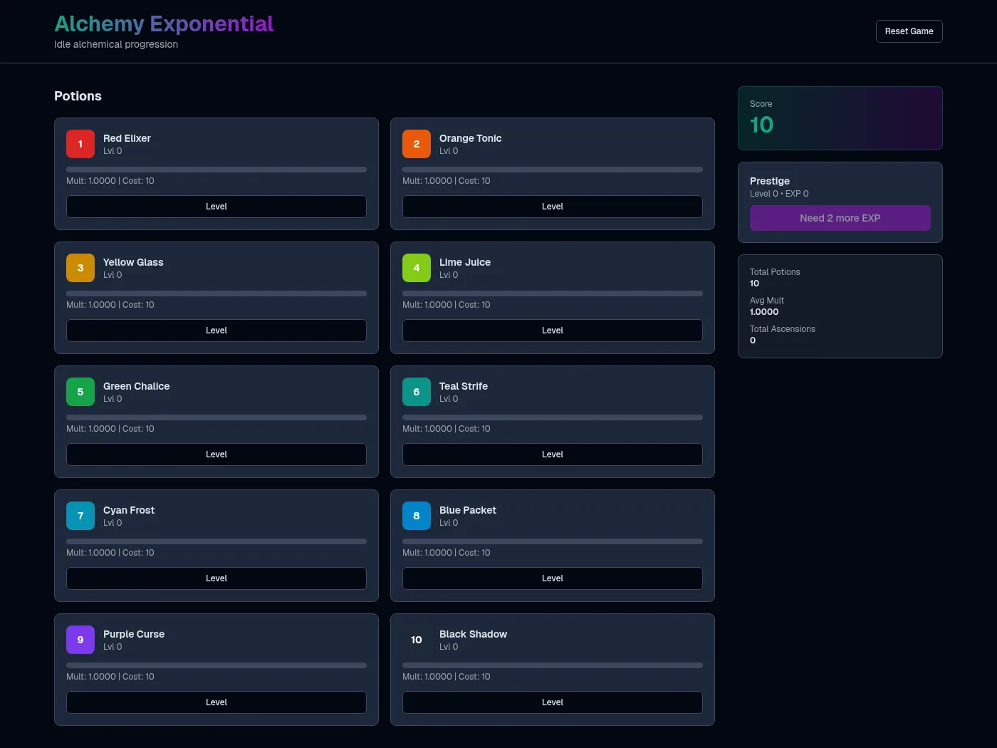 Alchemy Exponential Idle