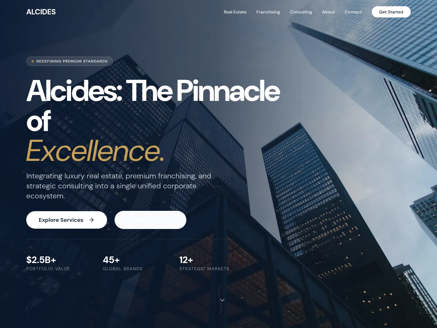 Alcides Corporate Website