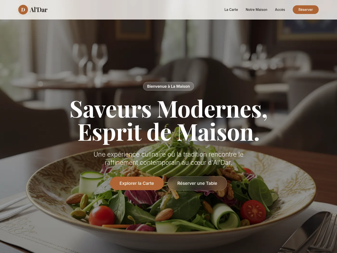 Al'Dar Modern Restaurant Site