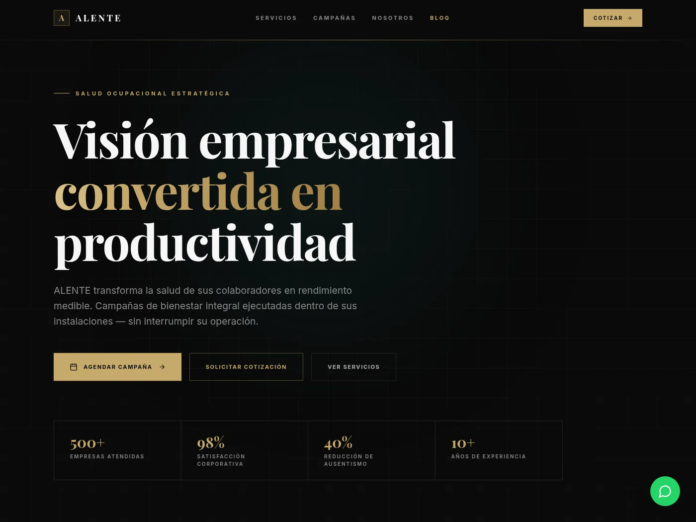 ALENTE Corporate Wellness Web