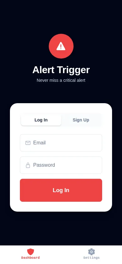 Alert Trigger Call App