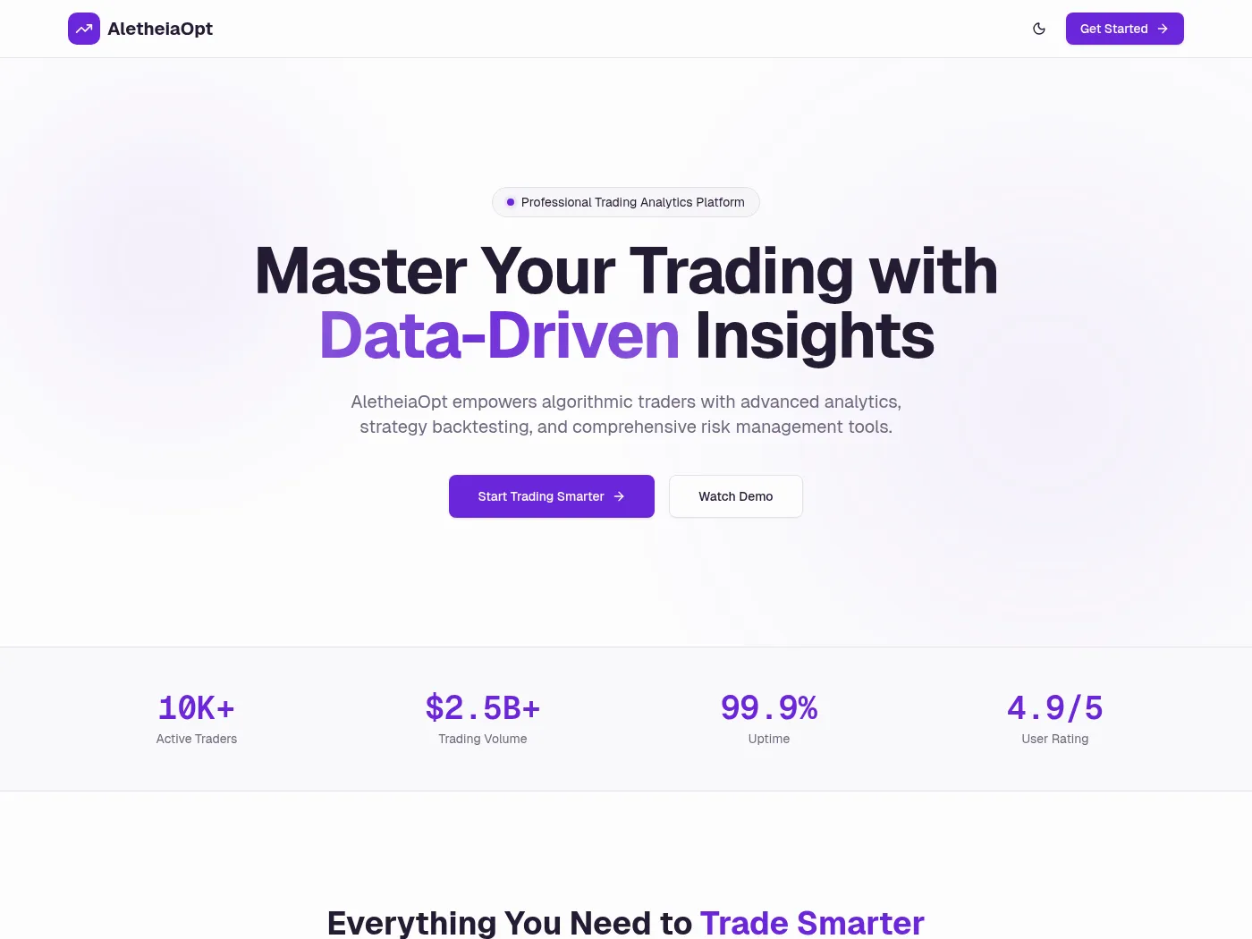AletheiaOpt Trading Platform