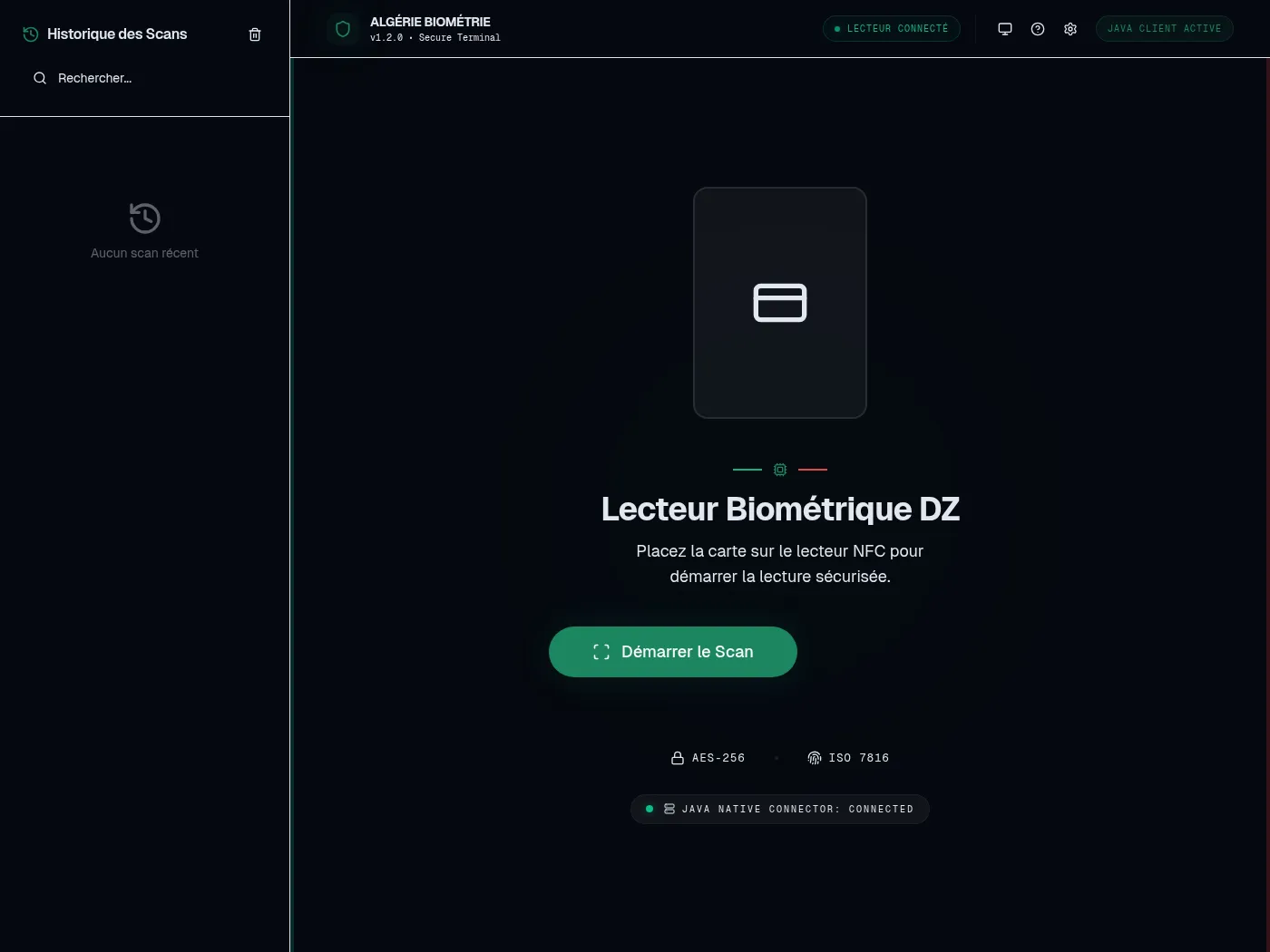 Algeria Biometric Reader
