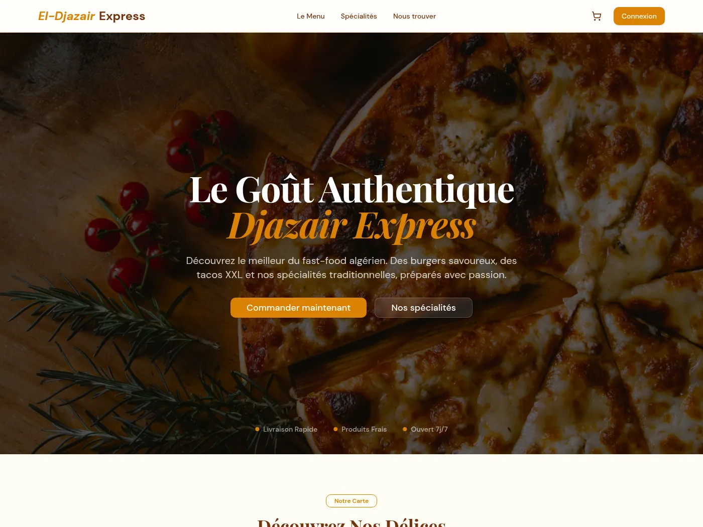 Algeria Fastfood Site