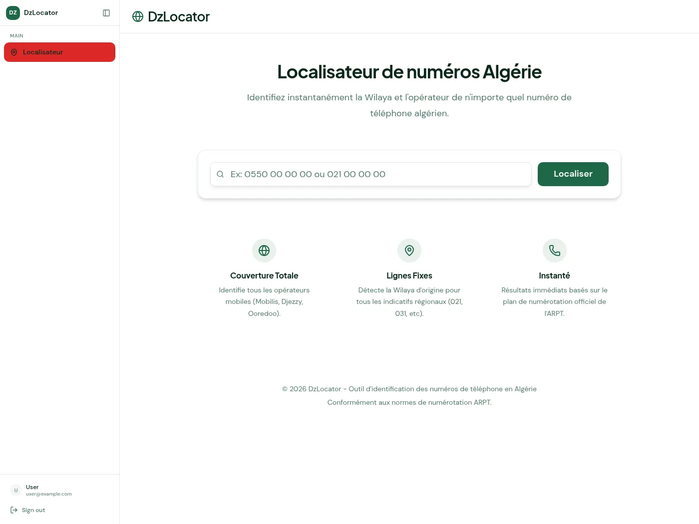 Phone Locator Algeria