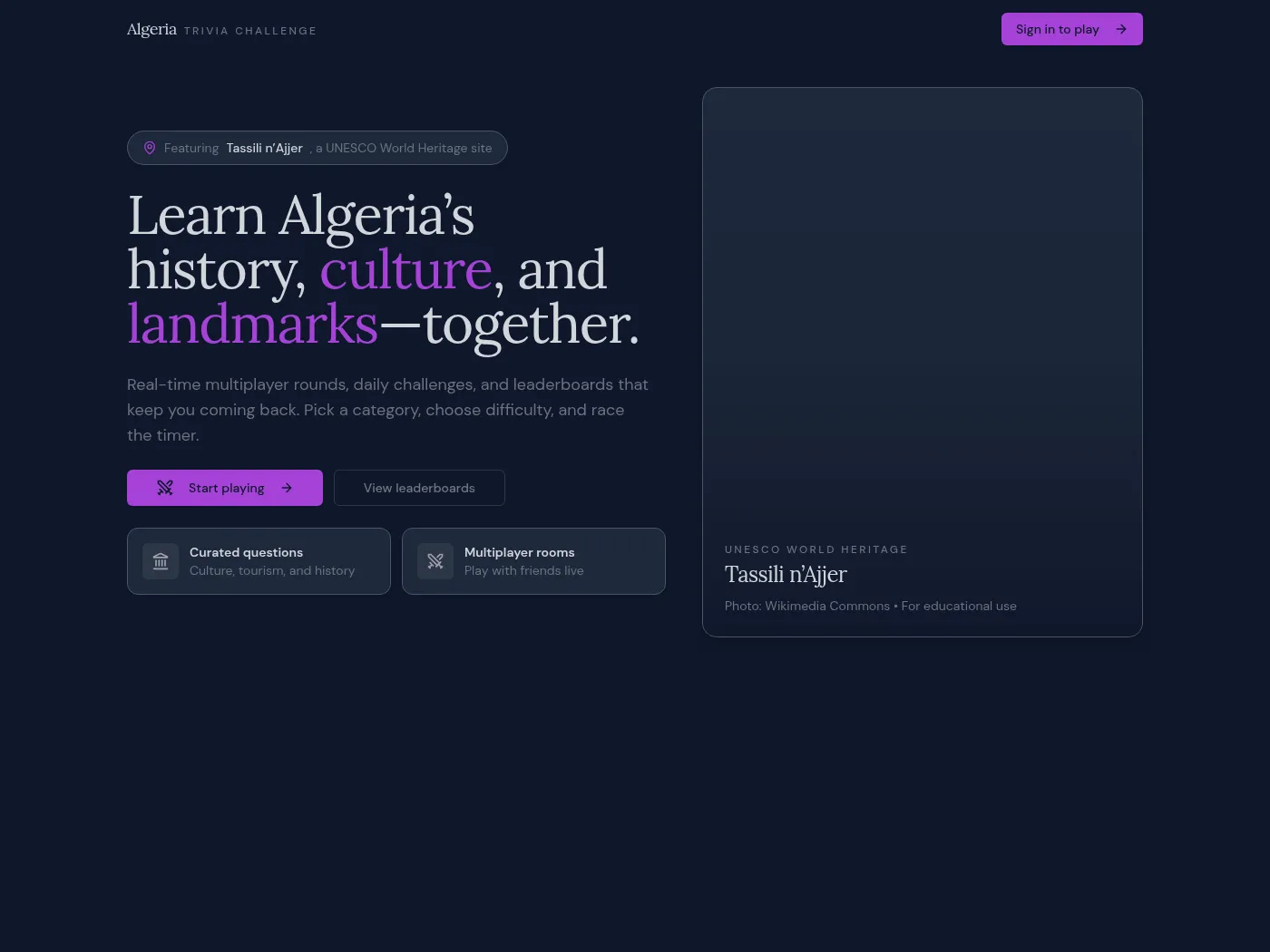 Algeria Trivia Challenge