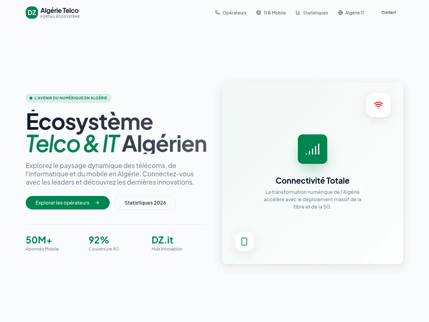 Algérie Telco Portal