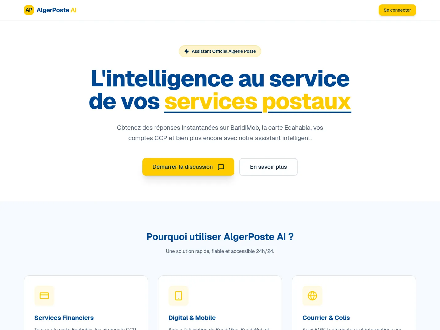 AlgerPoste AI Assistant
