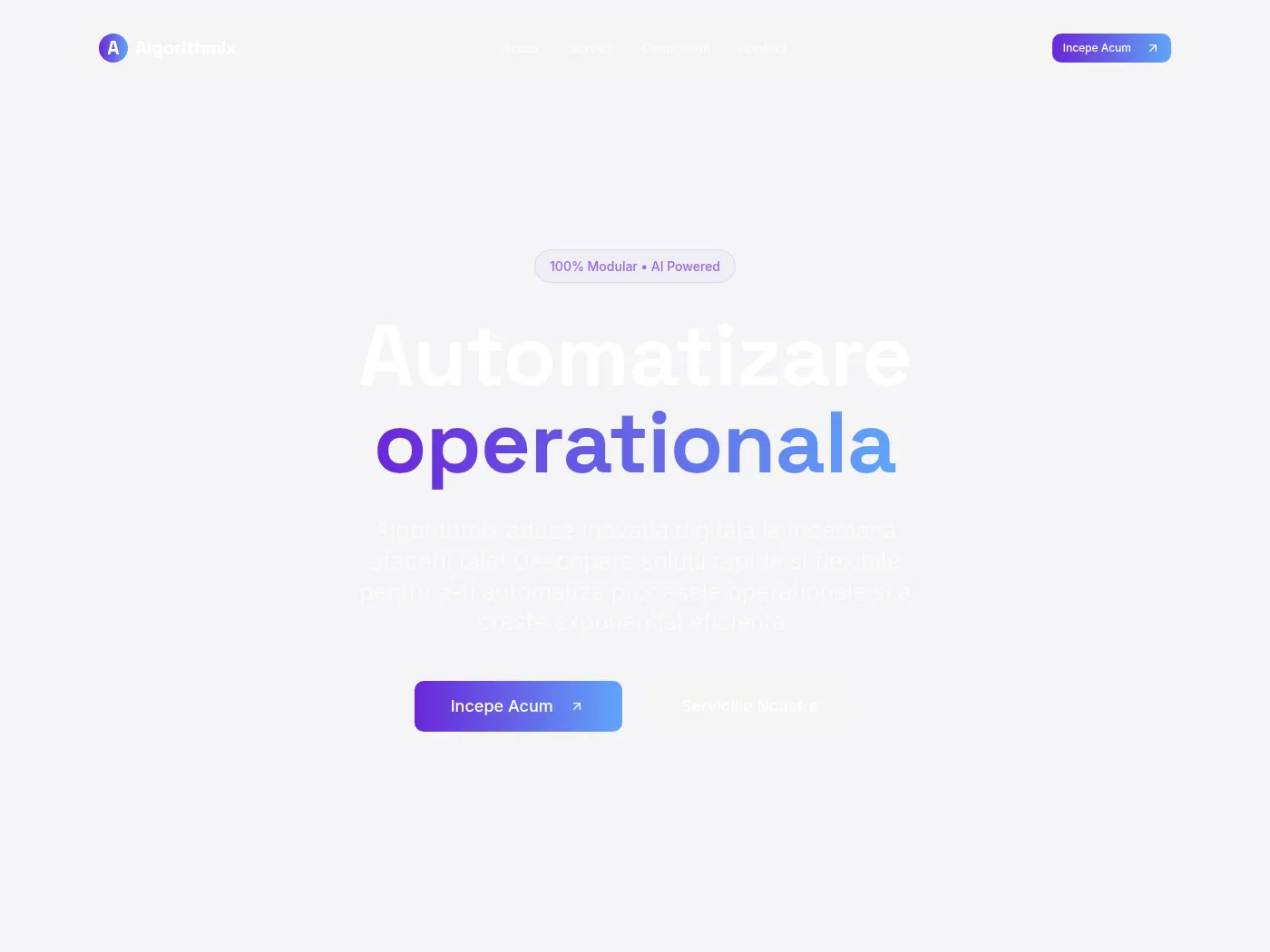 Algorithmix 3D Web Redesign