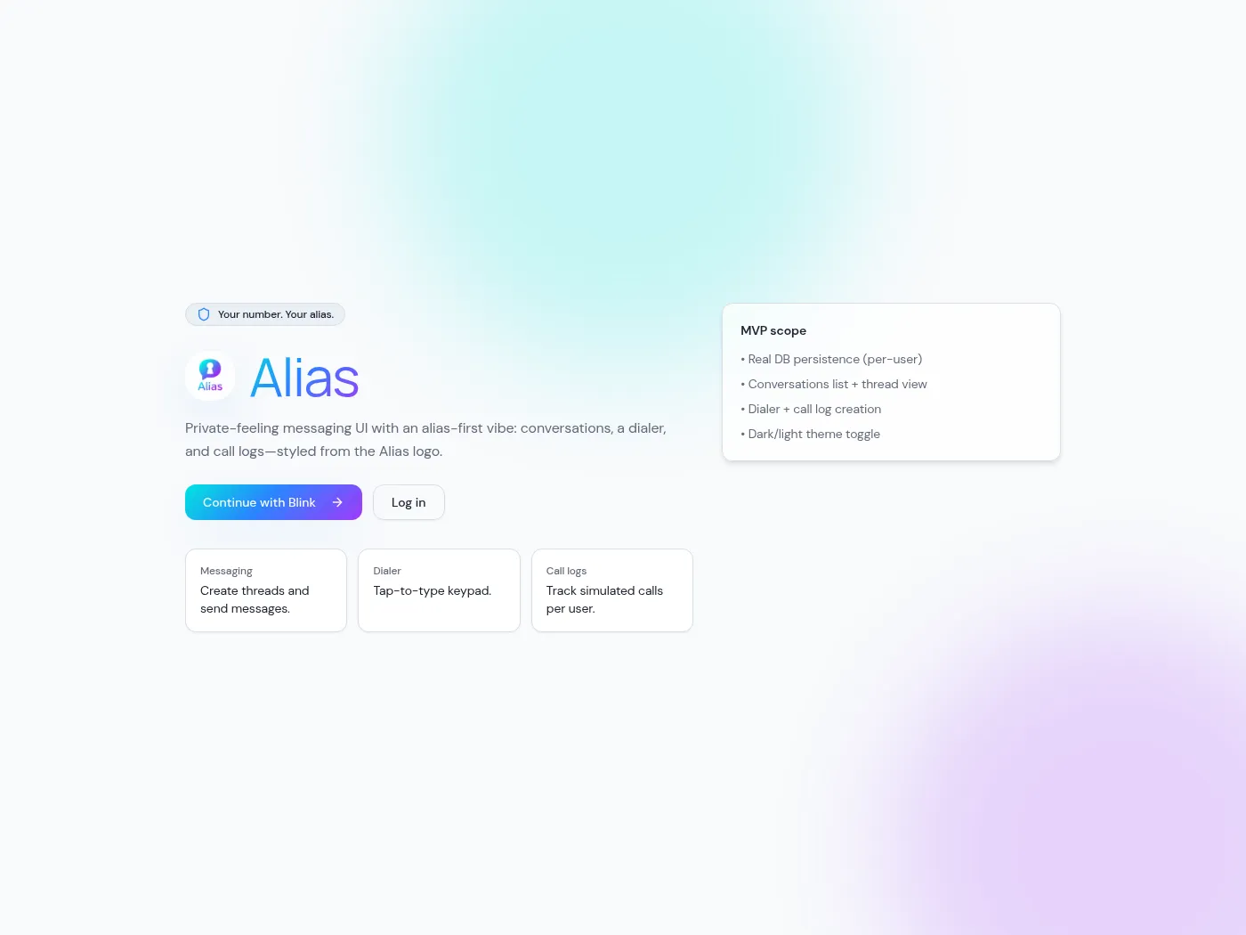 Alias Messenger App