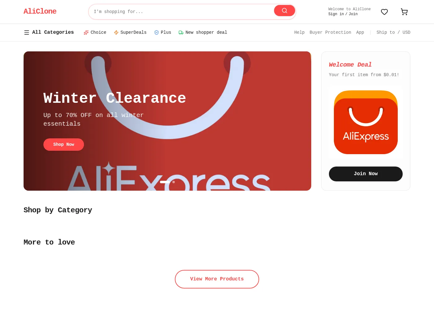 AliExpress Clone