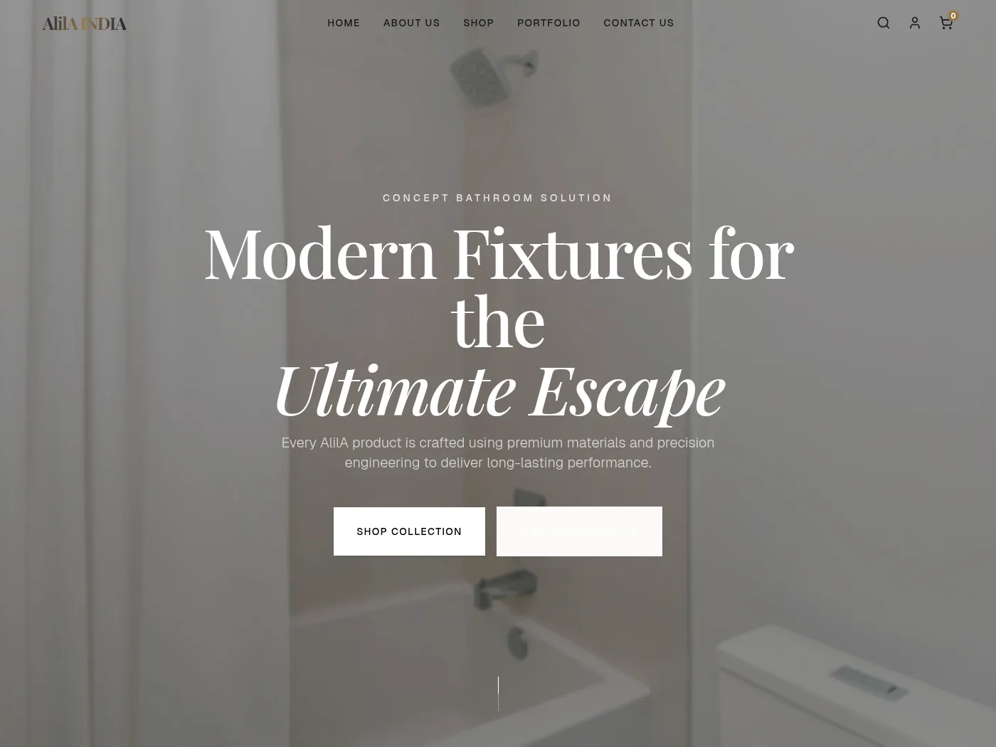 Alila India Portfolio Site