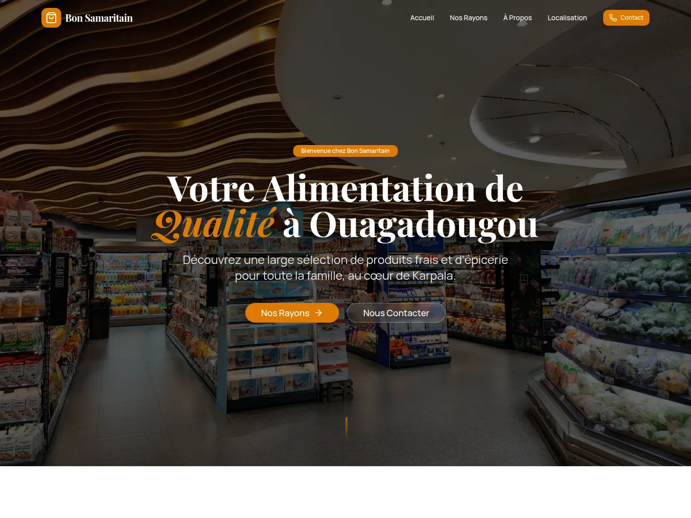 Alimentation Vitrine Site
