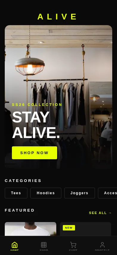 Alive Clothing Shop